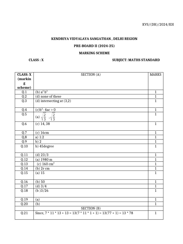 MS MathsStandard X Set3 | PDF | Area | Mathematics