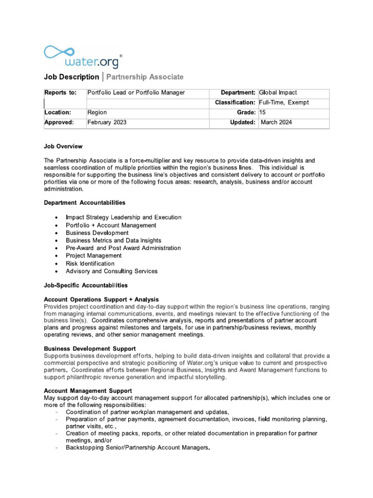 Job Description - GI - Partnership Associate | PDF