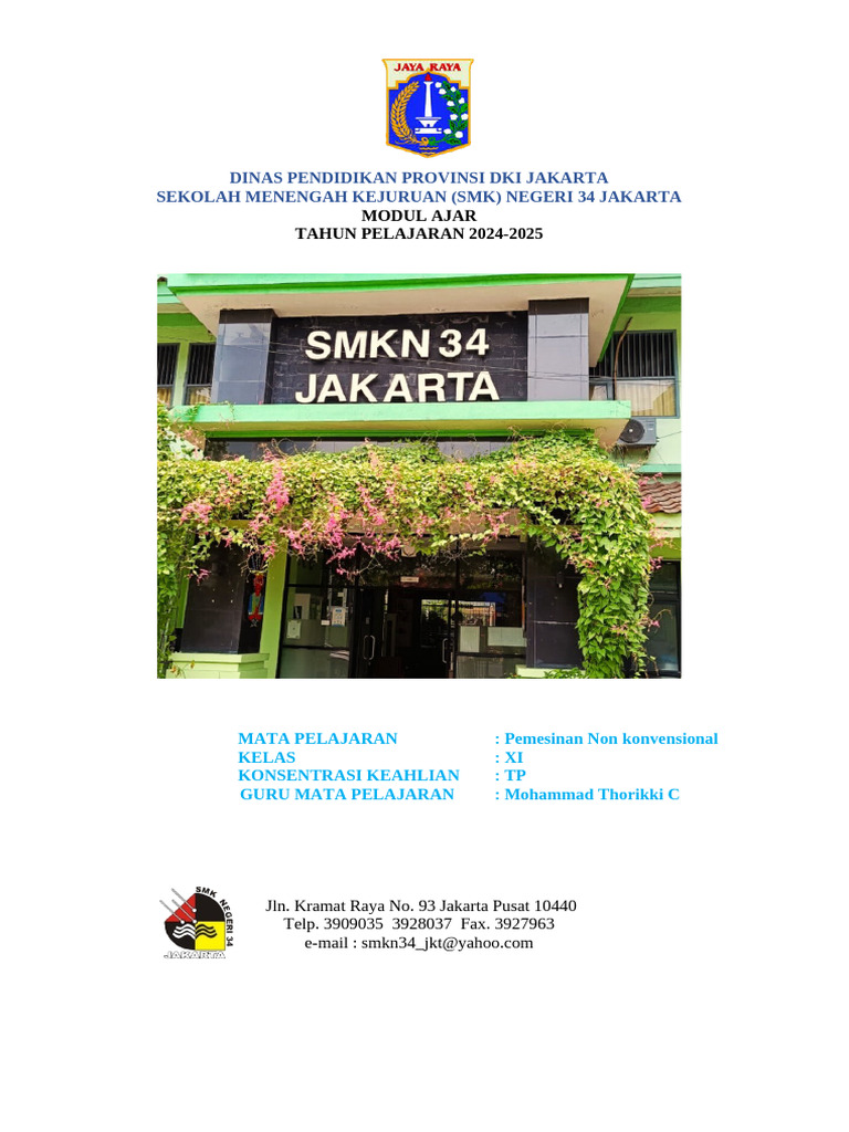 Modul Pemesinan SMK 34 Jakarta | PDF