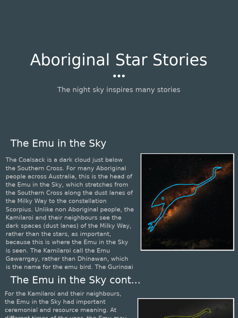 Aboriginal Star Stories and Meanings | PDF | Astronomical Objects ...
