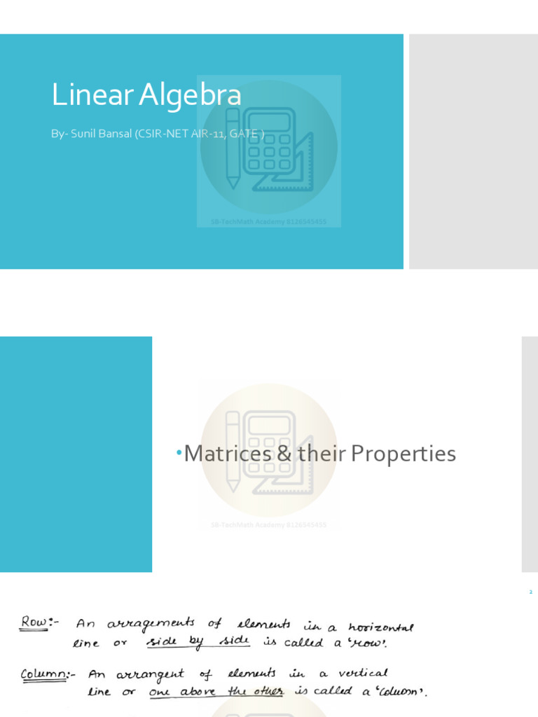 Linear Algebra | PDF | Matrix (Mathematics) | Eigenvalues And Eigenvectors Linear Algebra | PDF | Matrix (Mathematics) | Eigenvalues And Eigenvectors