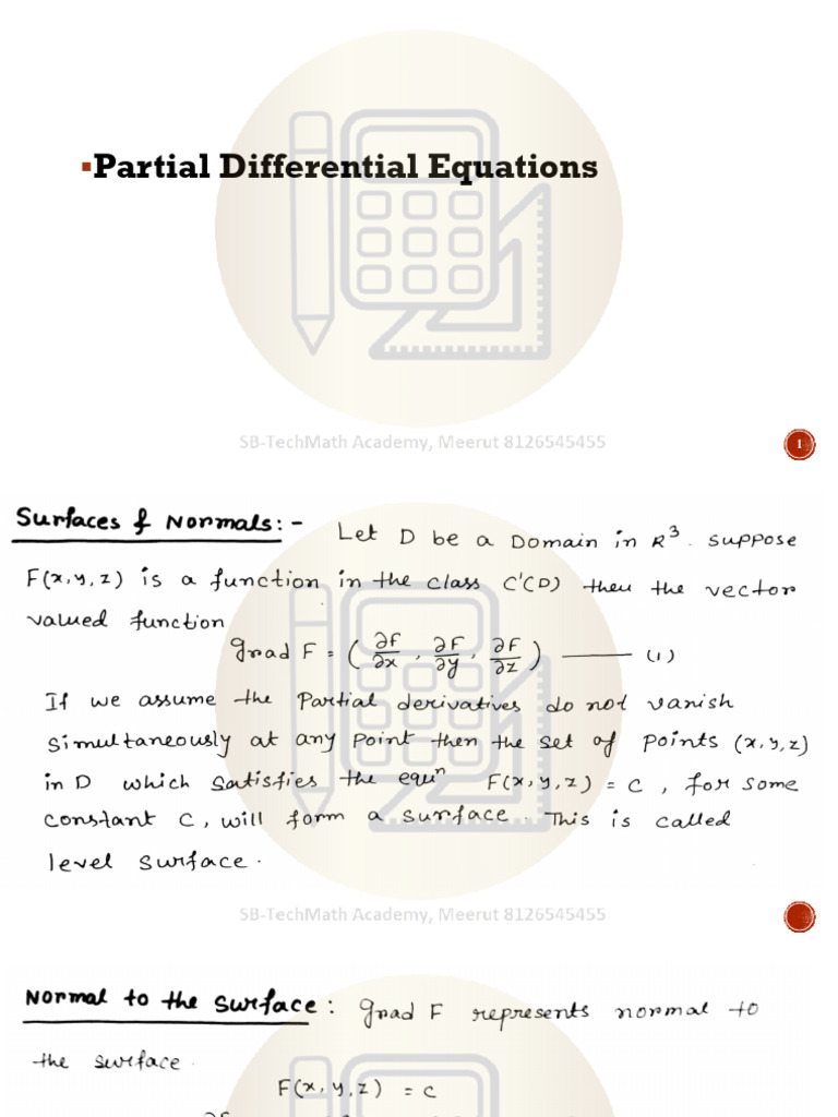 Partial Differential Equations | PDF