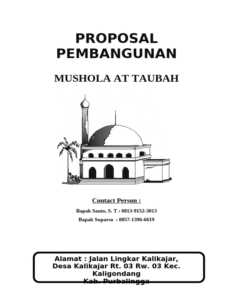 proposal-mushola Attaubah | PDF