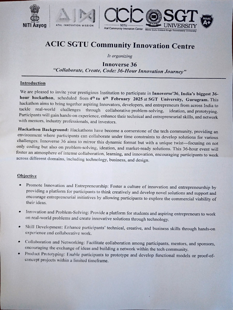 Innoverse Detailed Document | PDF | Entrepreneurship | Business