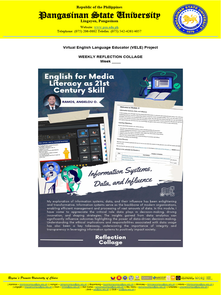 VELE Sample of Reflection Collage | PDF