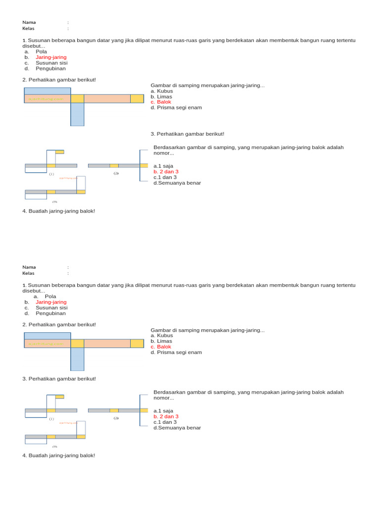Soal Jaring Balok | PDF
