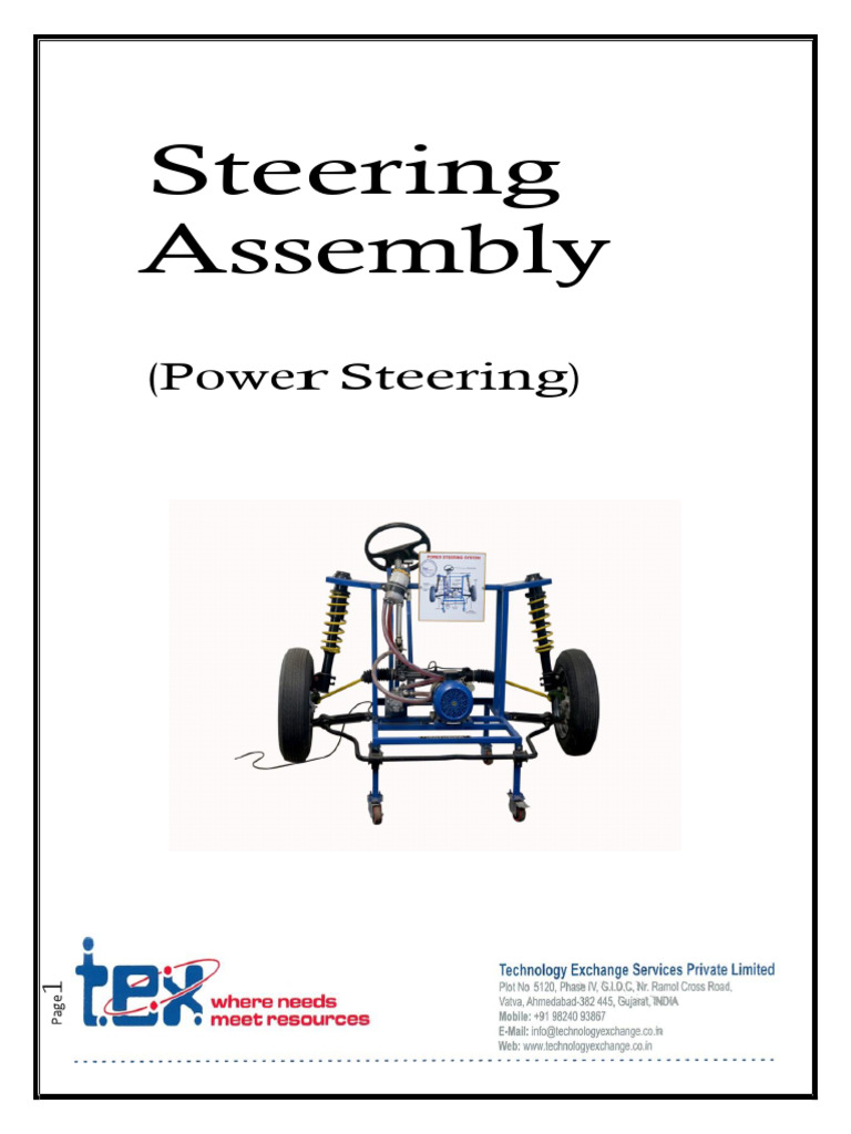 power steering systems | PDF | Steering | Motor Vehicle