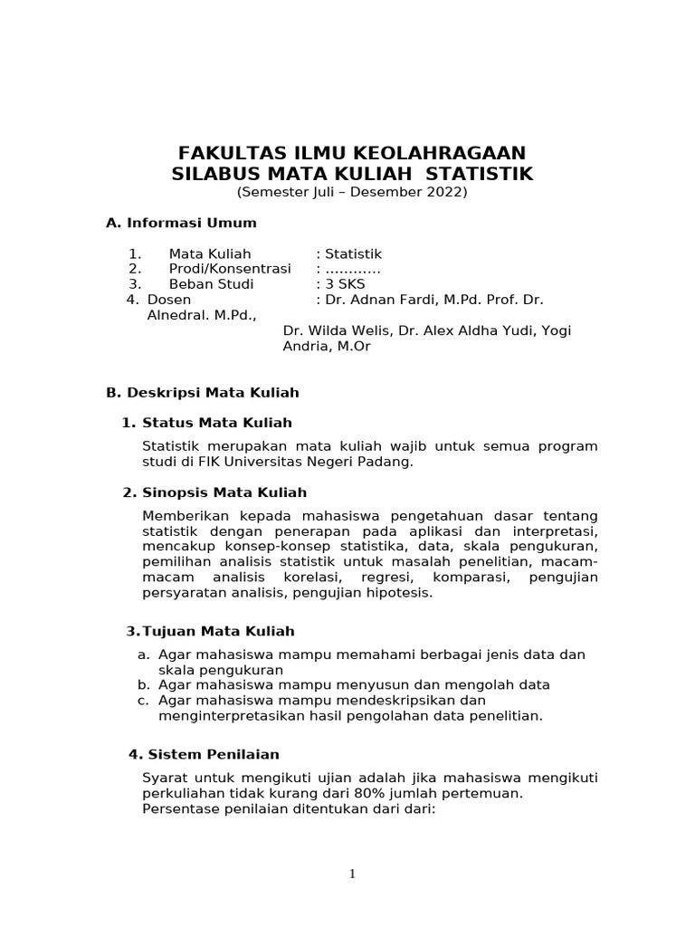 Modul Statistik | PDF