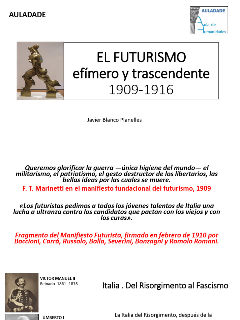 Futurismo: Arte y Revolución | PDF