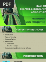 ? Class 10 Geography Chapter 4 - Agriculture | PDF | Agriculture | Crops