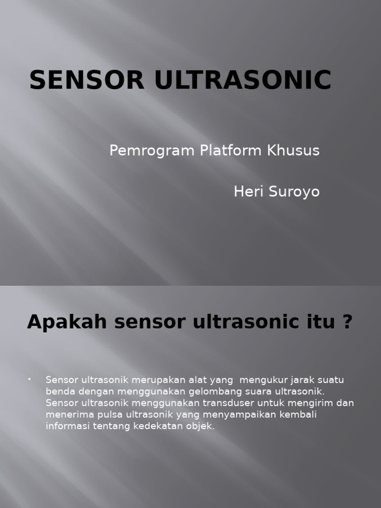 Panduan Lengkap Sensor Ultrasonik | PDF