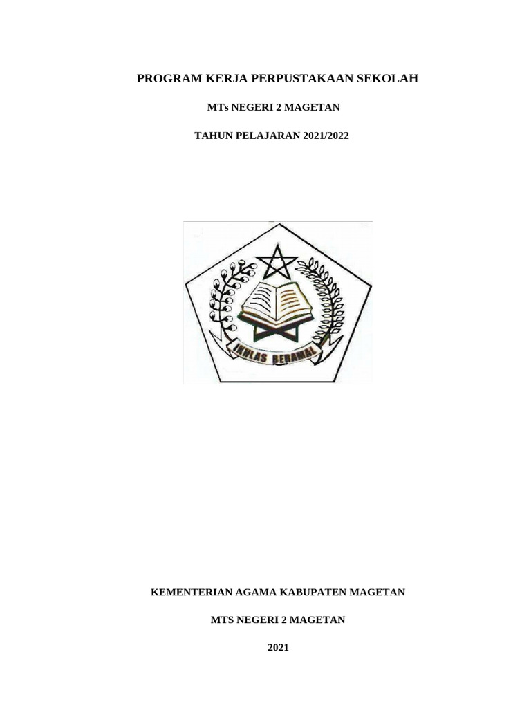 Proker - 2021-2022 - Program Kerja Kepala Perpustakaan | PDF