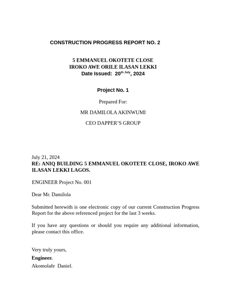 ANIQ BUILDING PROJECT REPORT. | PDF | Plumbing | Building Technology