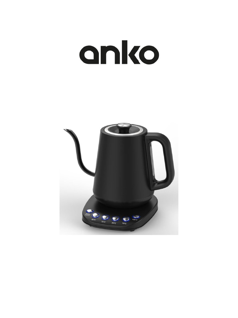 Anko Cordless Water Kettle LD-K3075 User Manual | PDF | Mains ...