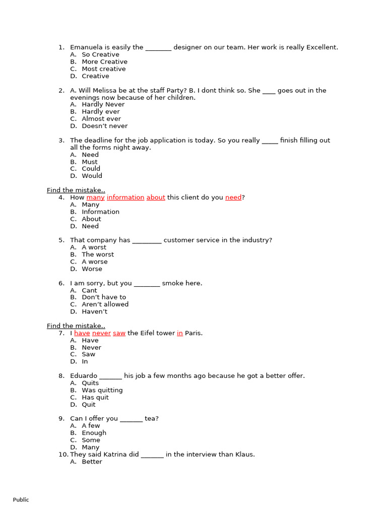 step plus Questions | PDF