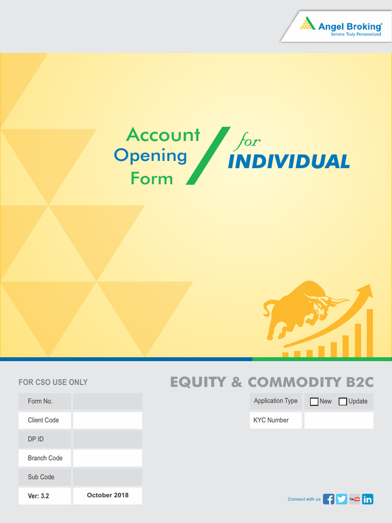 Individual KYC & Account Opening Form | PDF | Identity Document | Banks