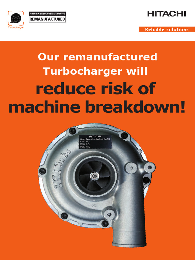 Remanufactured Turbocharger | PDF | Turbocharger | Bearing (Mechanical)
