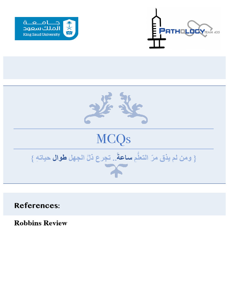Robbins Review MCQs | PDF | Breast Cancer | Cancer