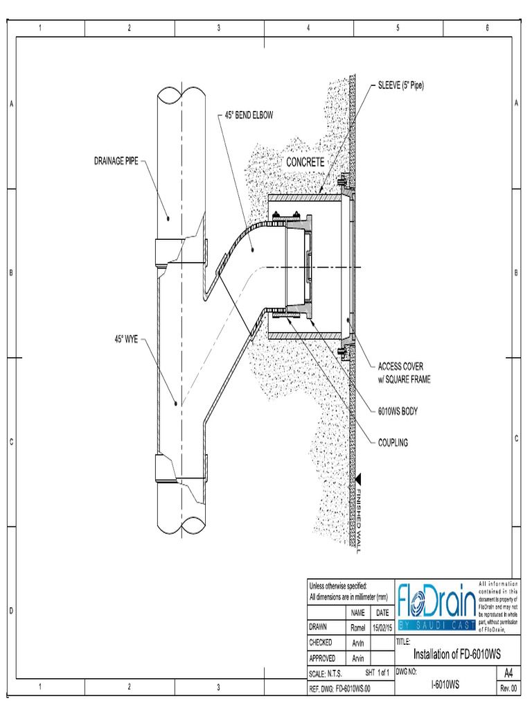 FD 6010WS Installation Drawing | PDF
