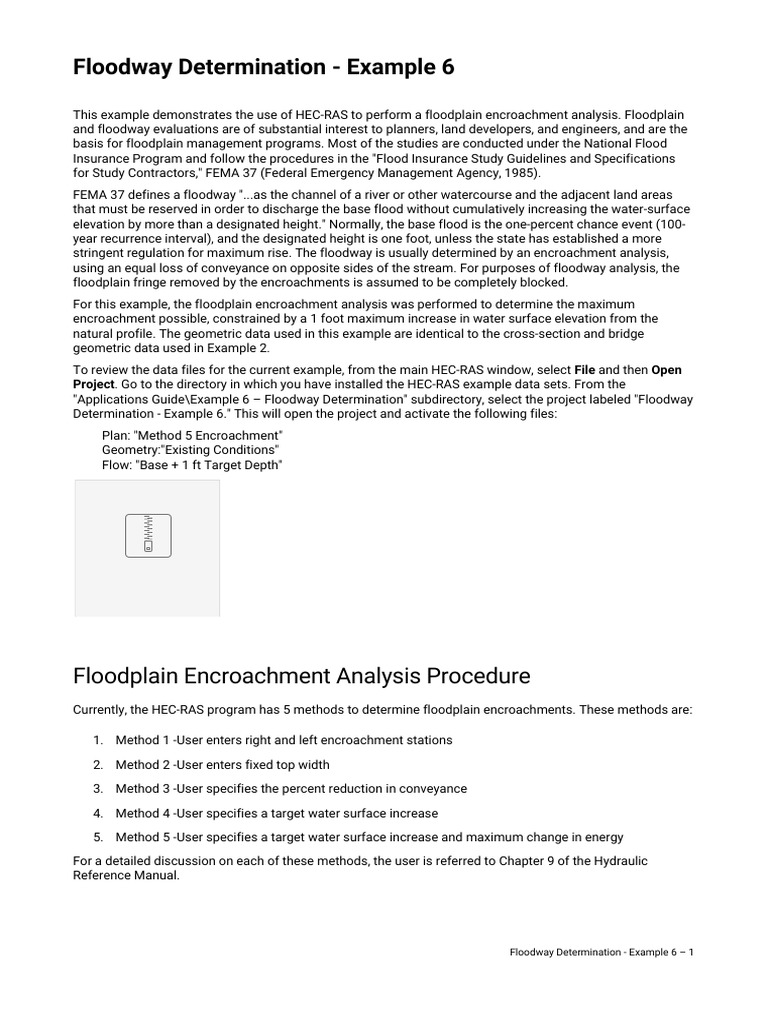 Floodway Determination - Example 6-v5-20250107 - 212438 | PDF ...