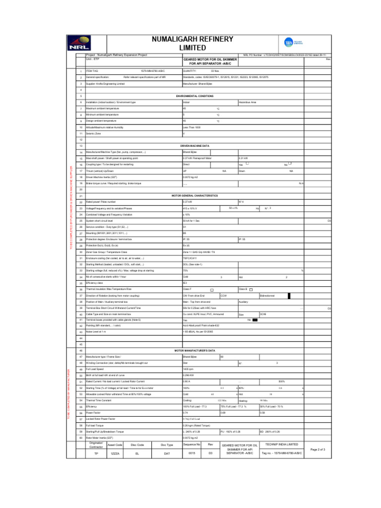 2.1 0.37kw 4p B5 double shaft-Data Sheet 1S79-MM-6780-ABC | PDF ...