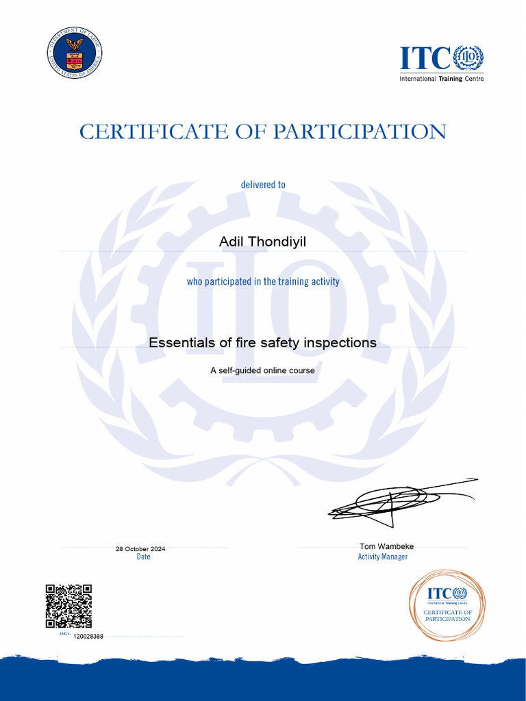 Essentails of Fire Safety Inspection Certificate | PDF