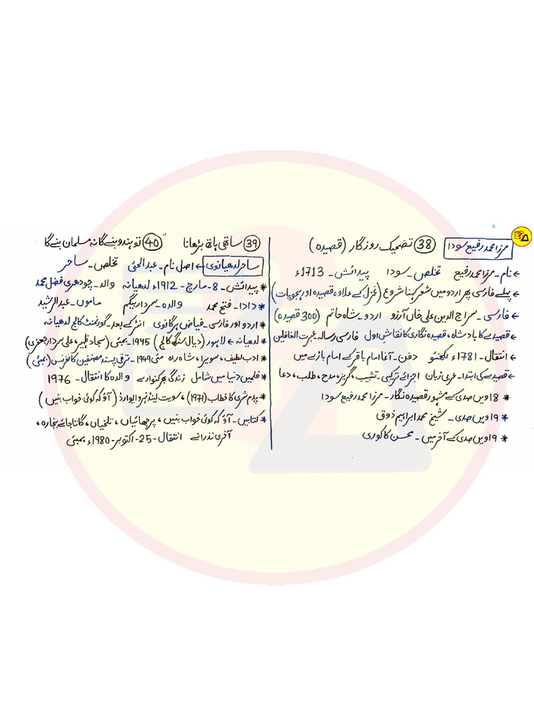 Class 12 Urdu Chapter 38, 39 & 40 | PDF