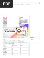 JioTV Full Channel List | PDF