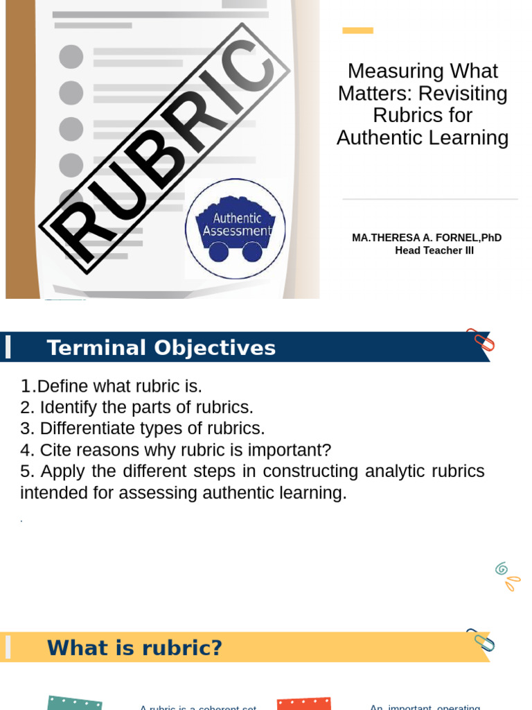 Crafting-of-Rubrics-revisiting rubrics | PDF | Rubric (Academic ...