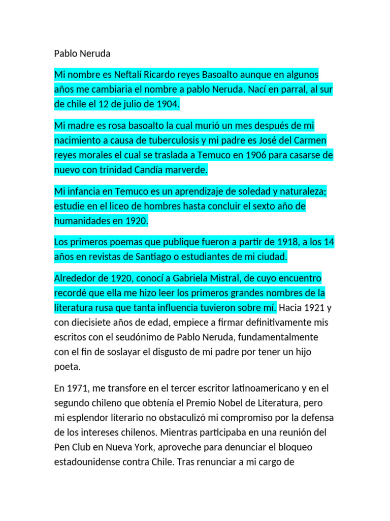 Pablo Neruda | PDF