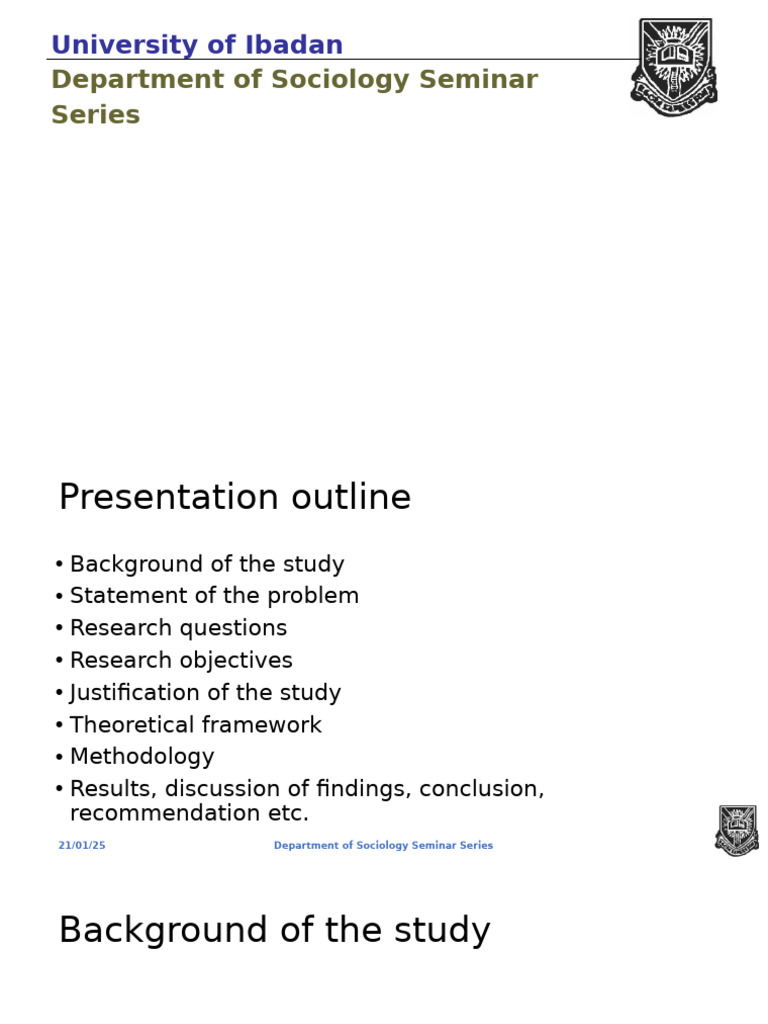 Approved Format of Presentation | PDF