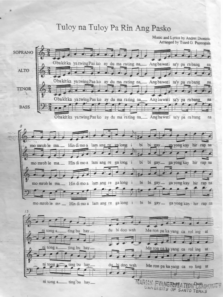 Tuloy Na Tuloy Parin Ang Pasko Sheet Music | PDF