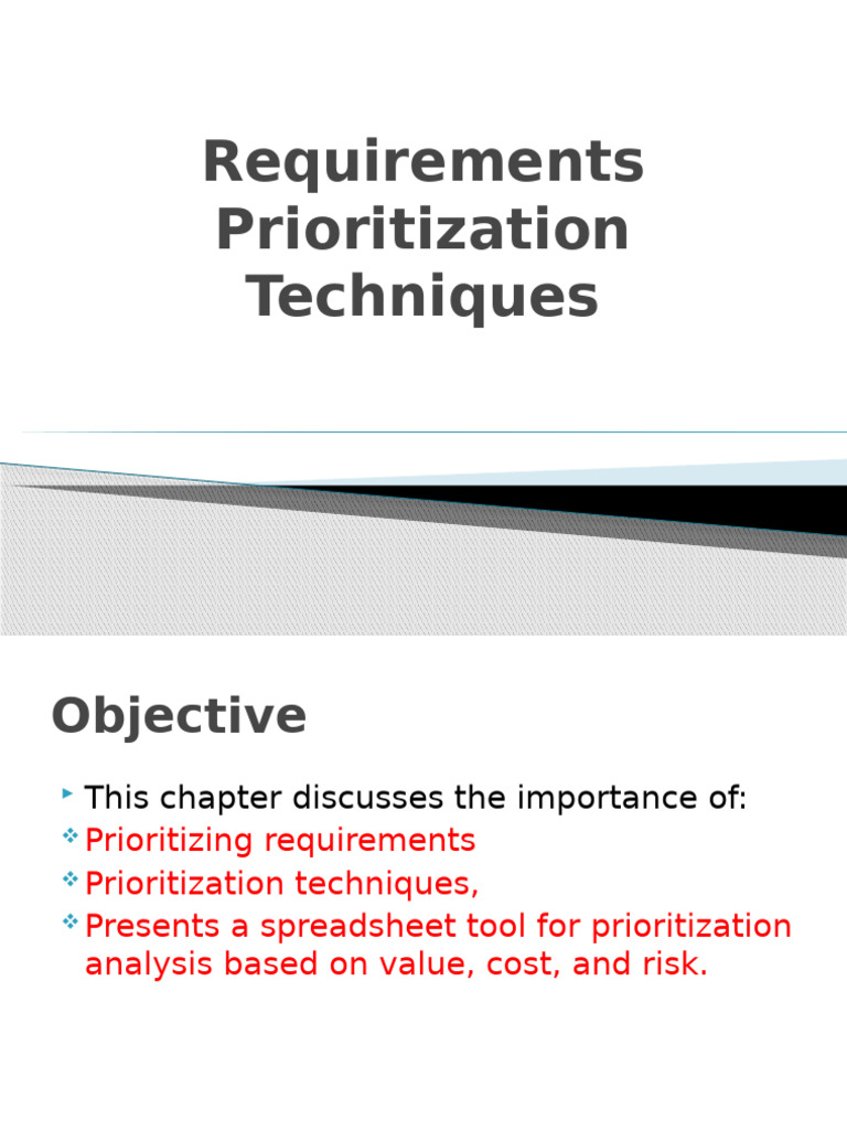 Requirements Prioritization Techniques Pdf Market Segmentation Marketing