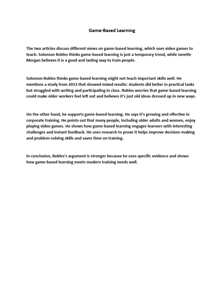 Game Based Learning | PDF