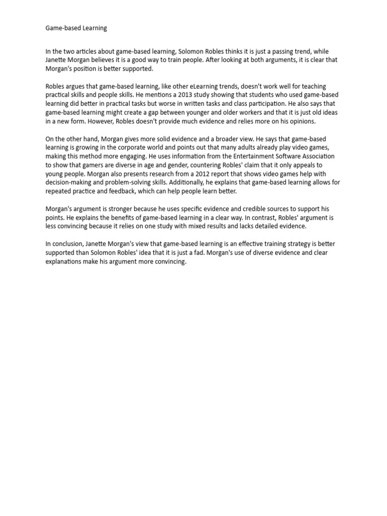 Game Based Learning | PDF