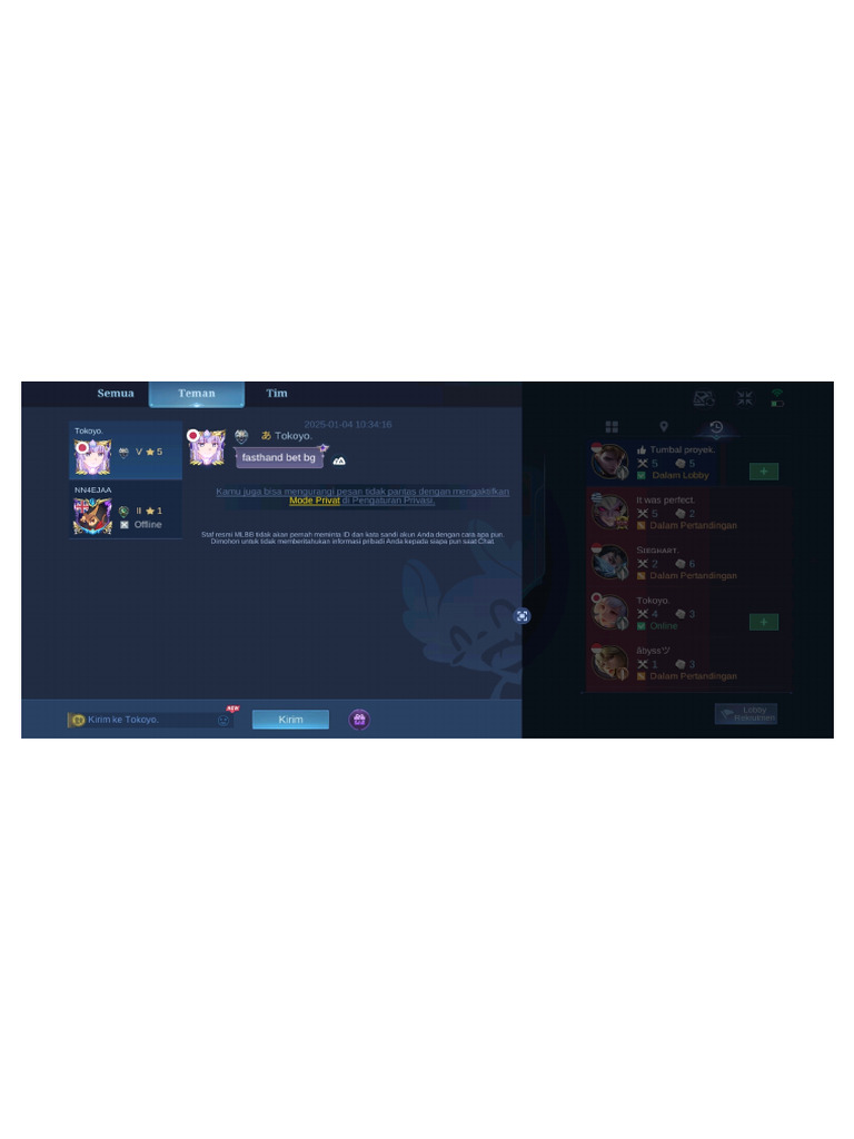 Chat Global Id Game | PDF