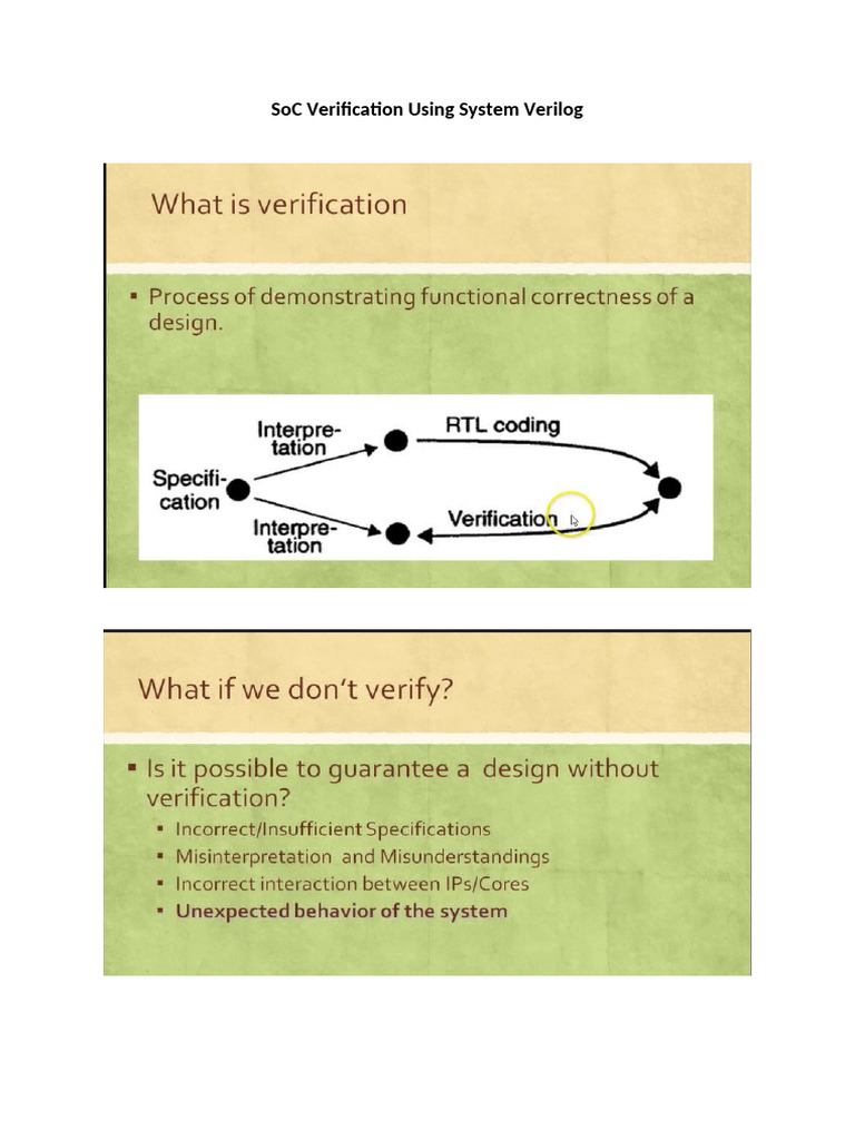 Unit 5verification | PDF