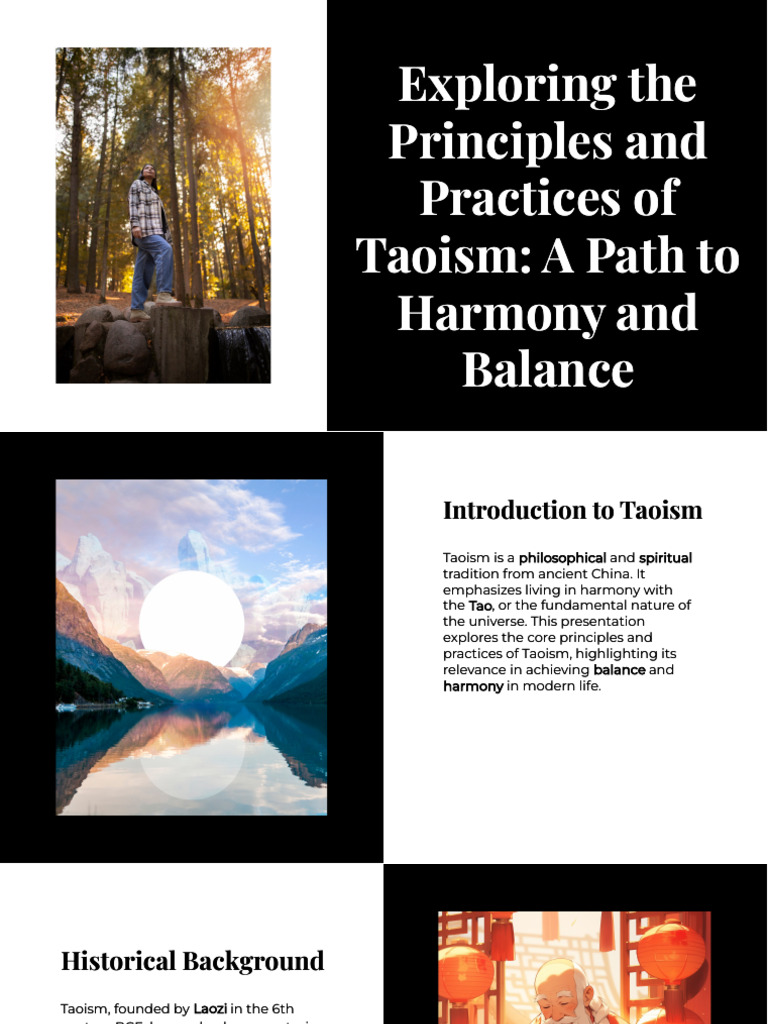 Slidesgo Exploring The Principles and Practices of Taoism A Path To ...