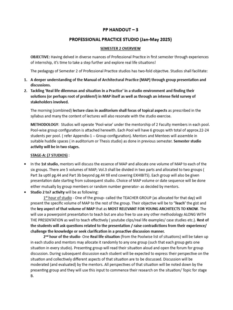 PP Handout-3 (Semester 2 Overview) | PDF | Mentorship | Cognition