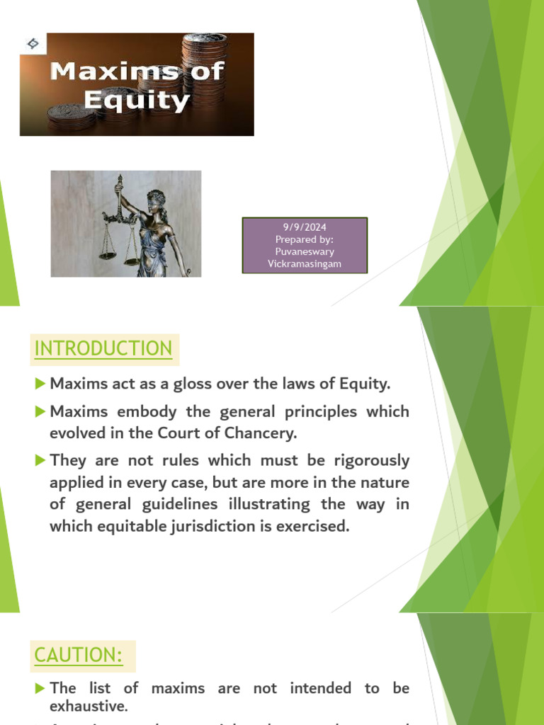 3.1_Equitable_Maxims | PDF