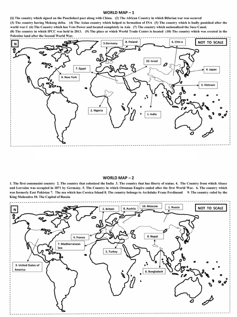 Important Map Pointing X Class Paper Ii | PDF
