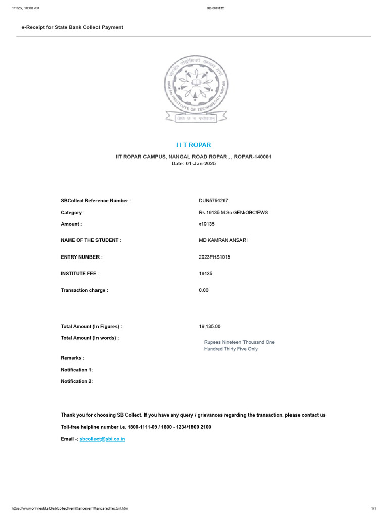 Md Kamran Reg. | PDF