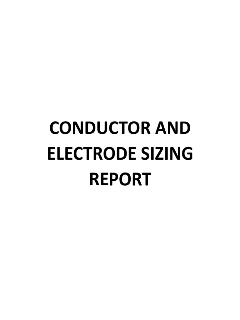 Electrode sizing | PDF