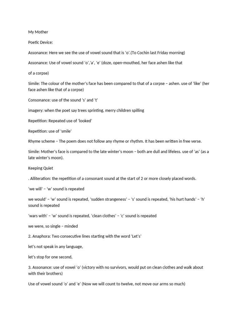 12 Poetic Device | PDF | Poetry | Rhyme