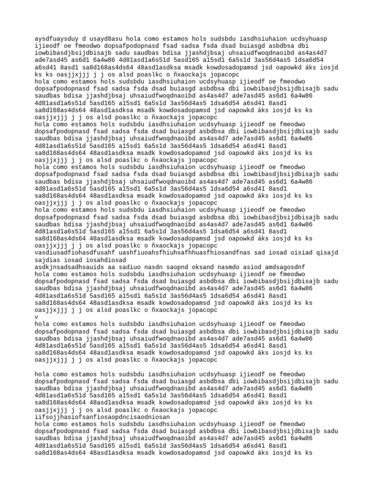 Texto Ininteligible Repetitivo | PDF