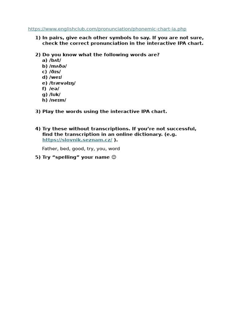 IPA Chart - Sounds, Interactive | PDF