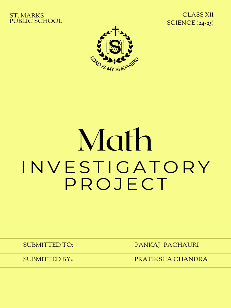 Math Investigatory Project - CBSE XII | PDF | Probability | Odds