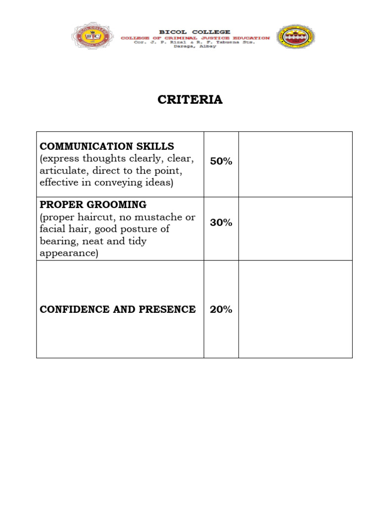 Introduction To Crim Criteria | PDF