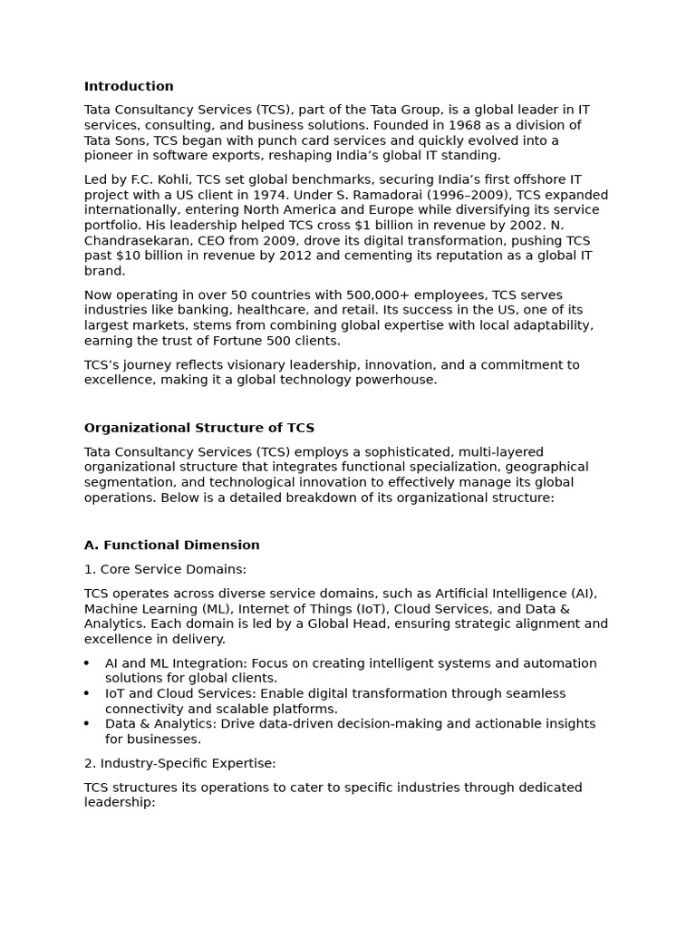 Intro and Org Structure | PDF | Internet Of Things | Organizational ...