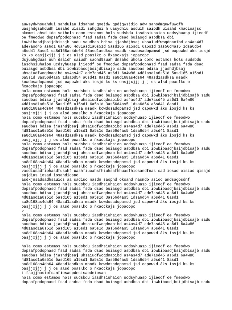 Iaksoujd Iosajd Isad Oisajd Ioasjd | PDF